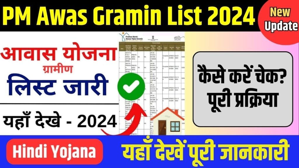 PM Awas Yojana Gramin List 2024: पीएम आवास योजना की नई ग्रामीण लिस्ट ...